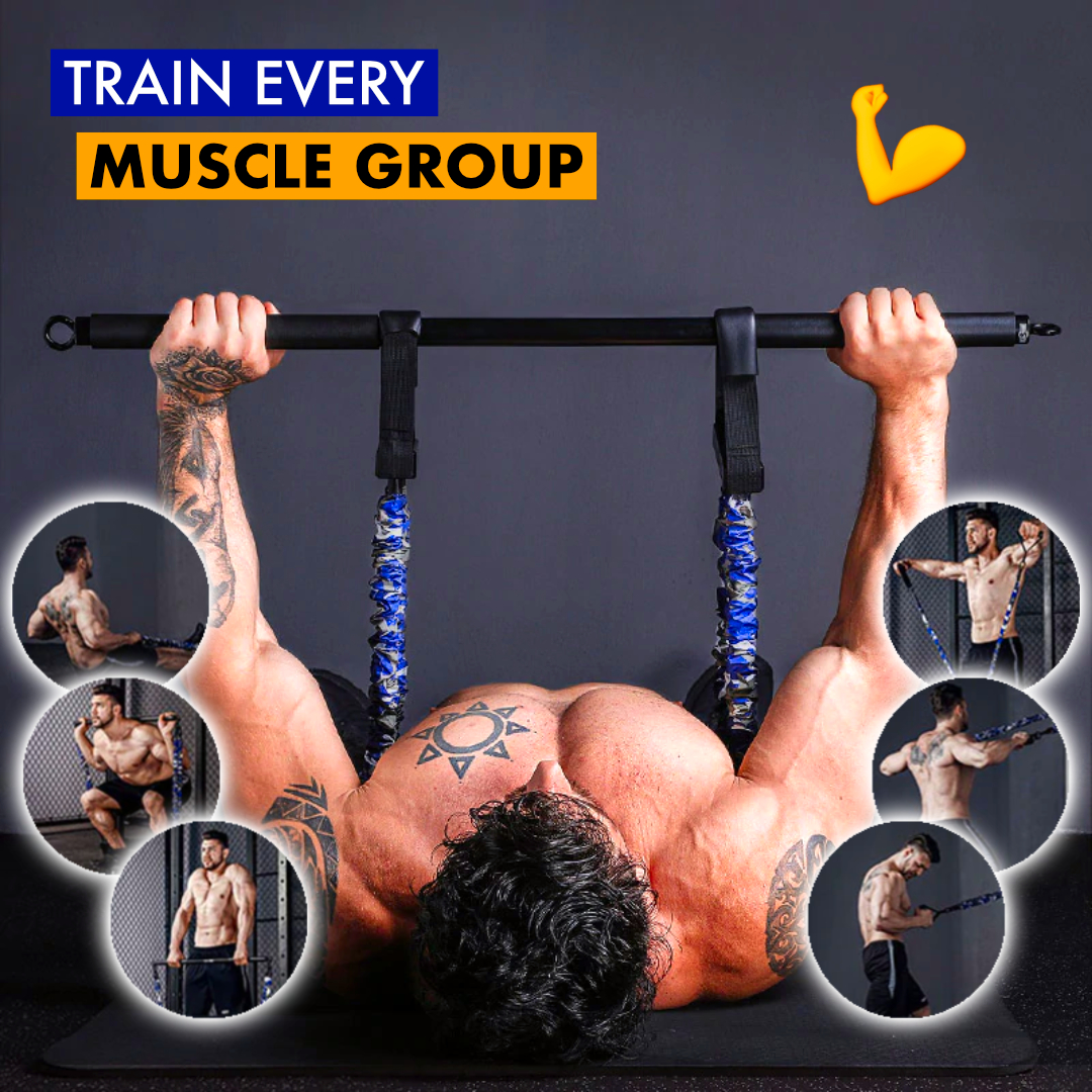 Resistance Strength Training Set | Build Muscles at Home with Flex Press